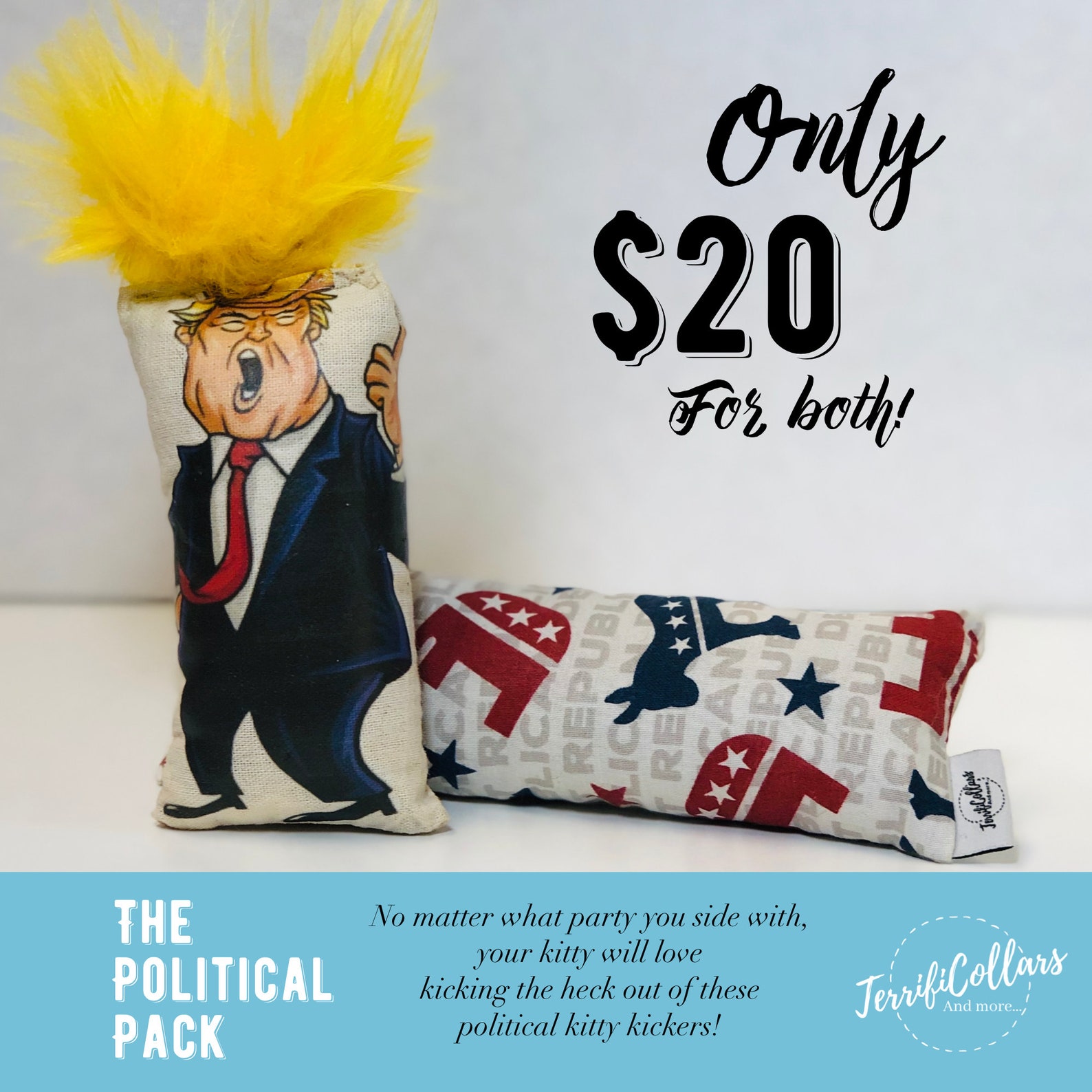 President Donald Trump Kitty Kicker Cat Toy Organic Catnip - Etsy
