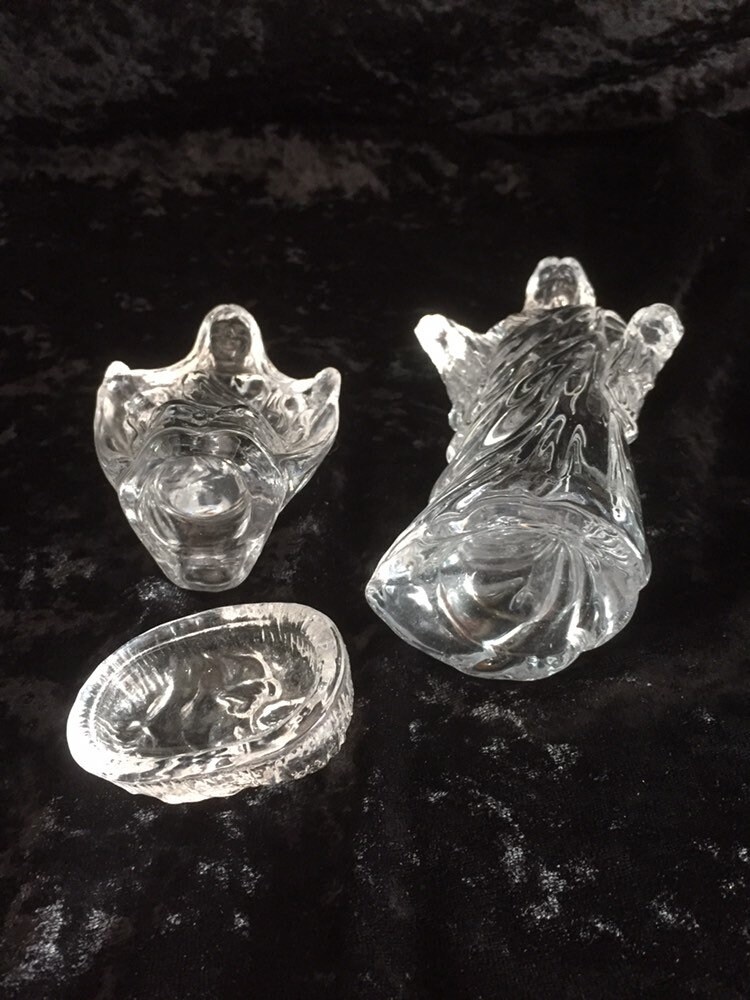 Vintage Clear Glass Nativity Set Mary Joseph & Baby Jesus - Etsy Australia