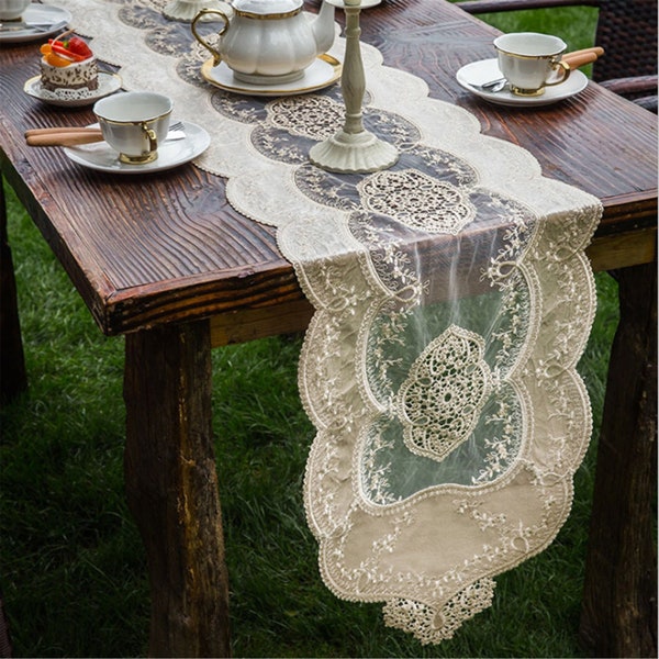 Lace Table Runner - Etsy