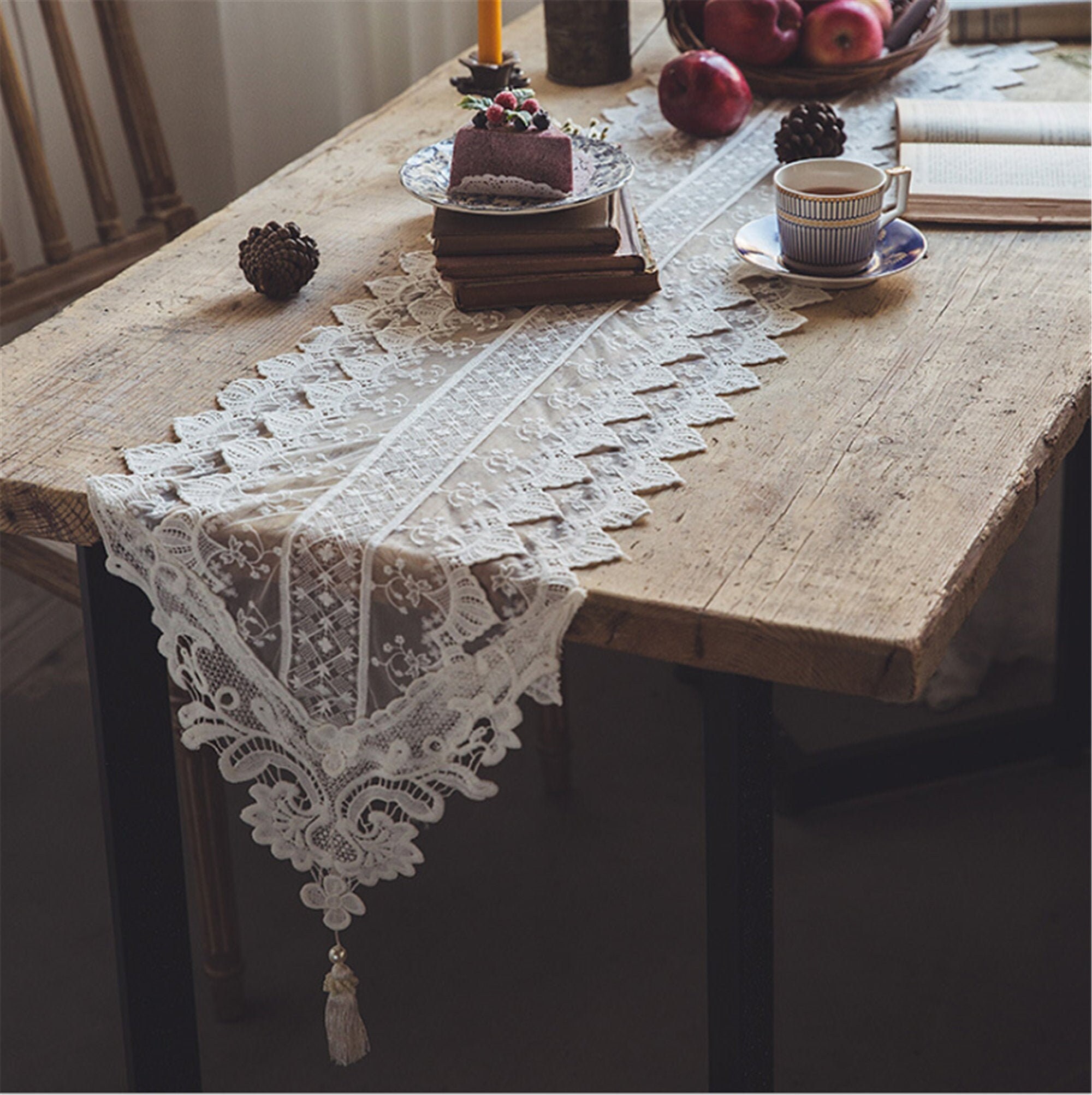 Vintage Table Runnerlace Table Runner for Wedding - Etsy