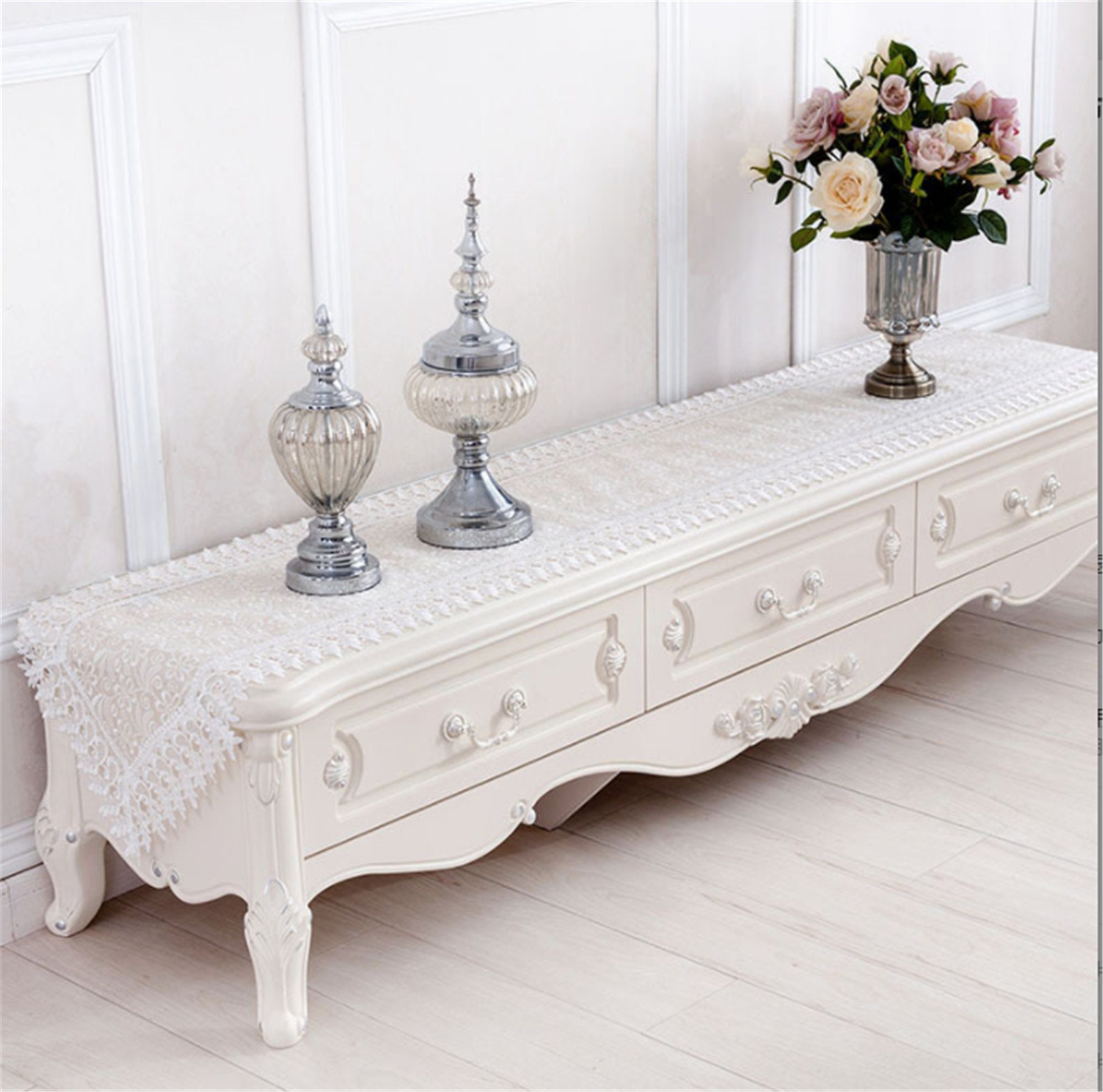 Embroidered Lace Handmade Tablecloth table Cloth Set Lace - Etsy