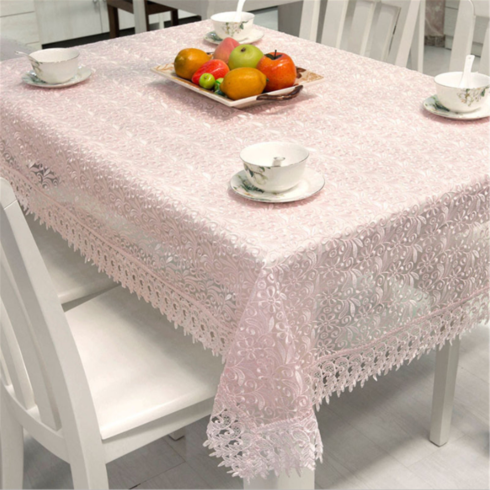 Embroidered Lace Handmade Tablecloth table Cloth Set Lace - Etsy