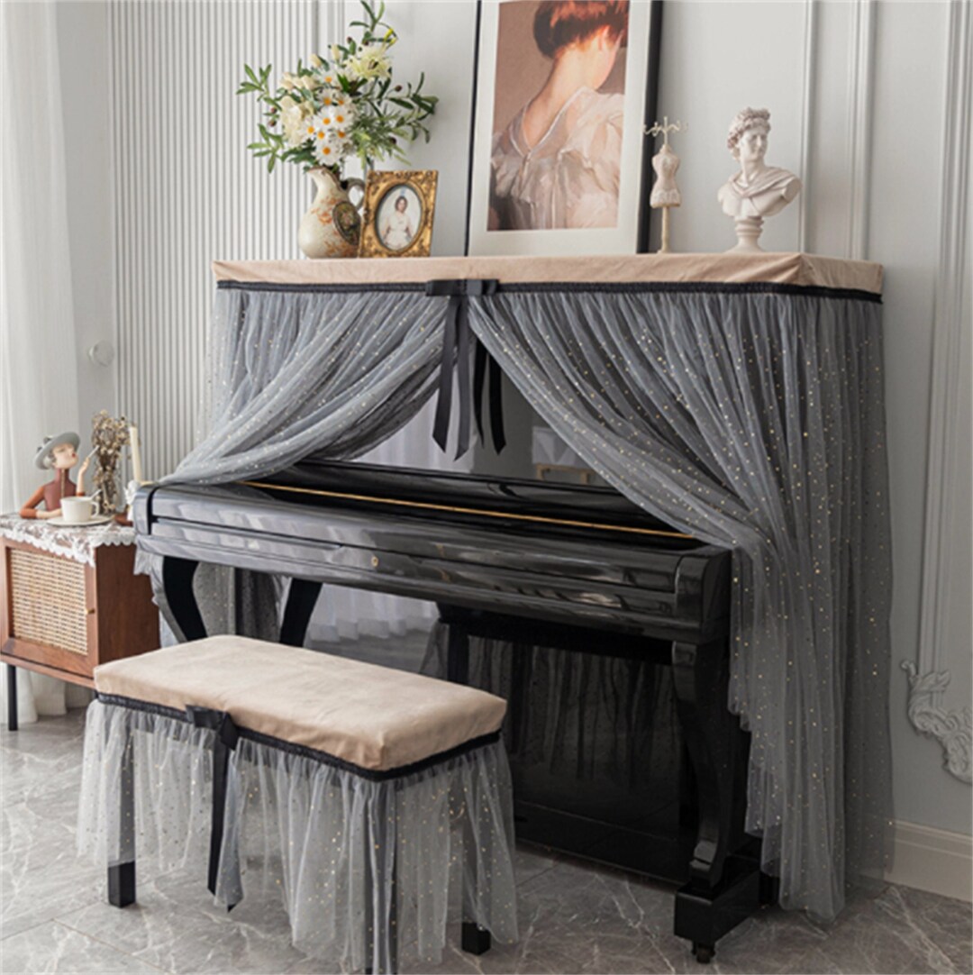 French Luxury Lace Full Piano Cover, Piano Dust Cover, Piano Cover ...