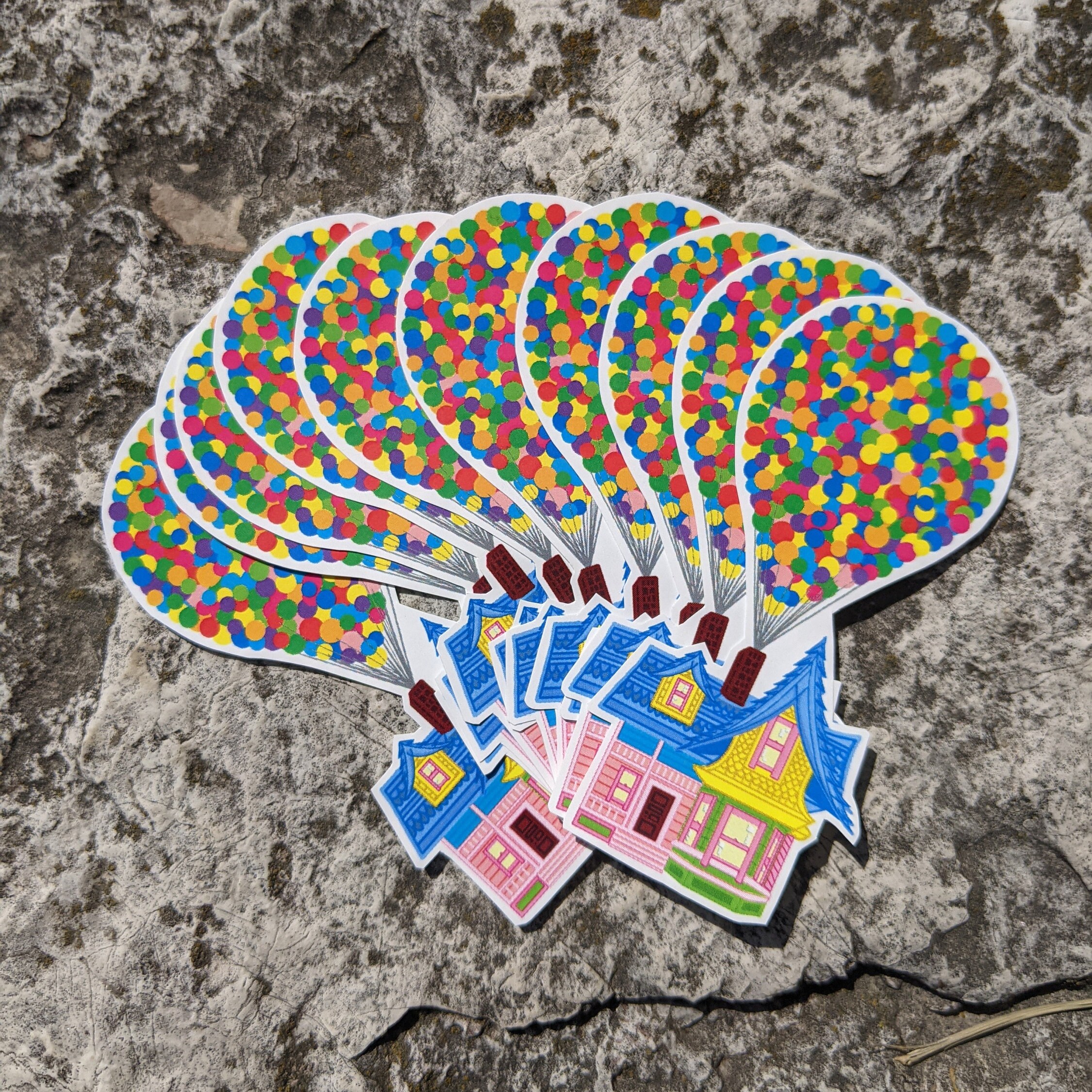 Up House Balloons Sticker/ Carl and Ellie House Sticker | Etsy