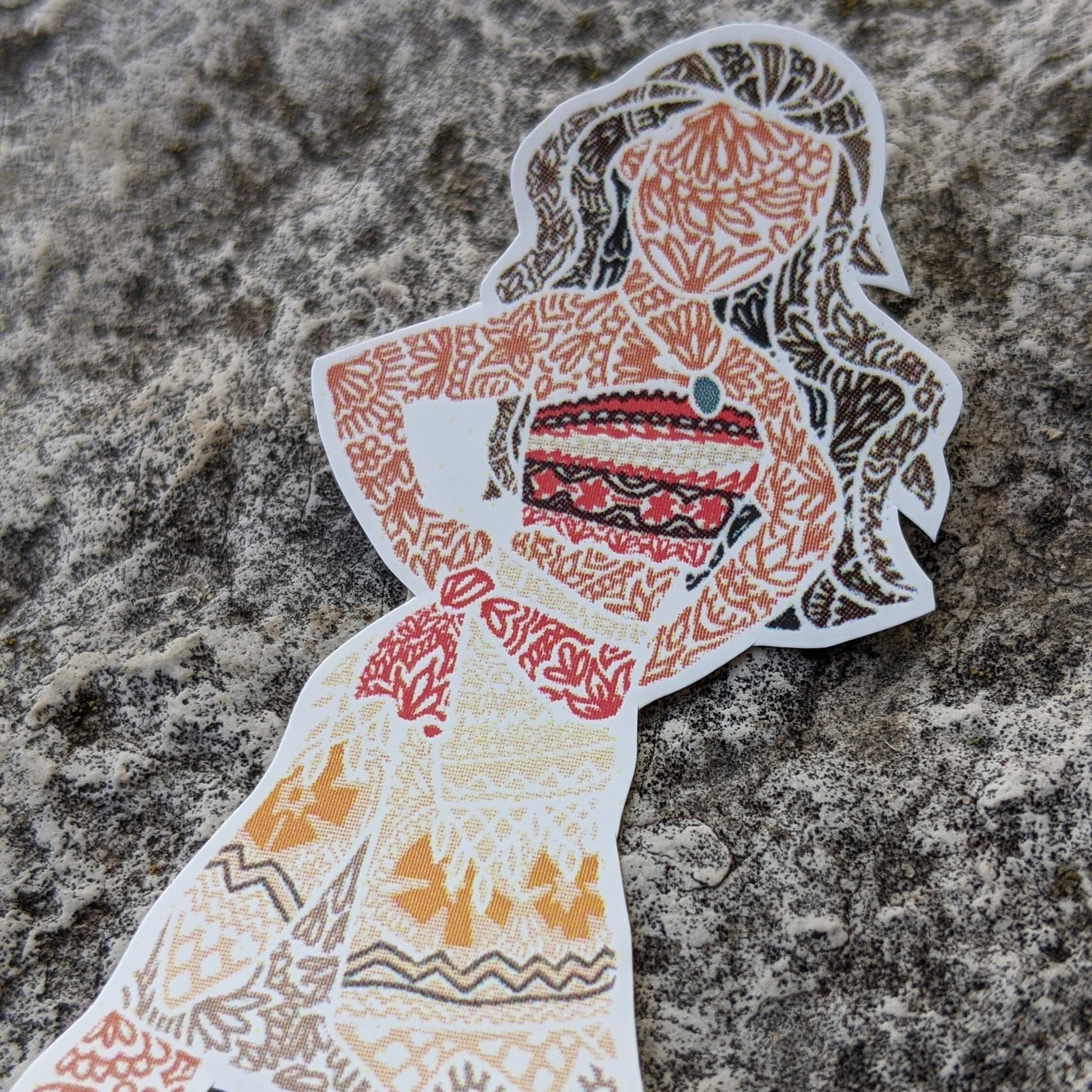 Moana Floral Princess Sticker/ Moana Flower Sticker/ Disney | Etsy