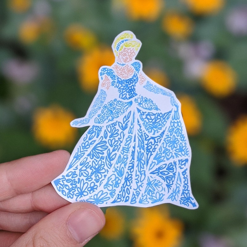 Cinderella Stickers - Etsy