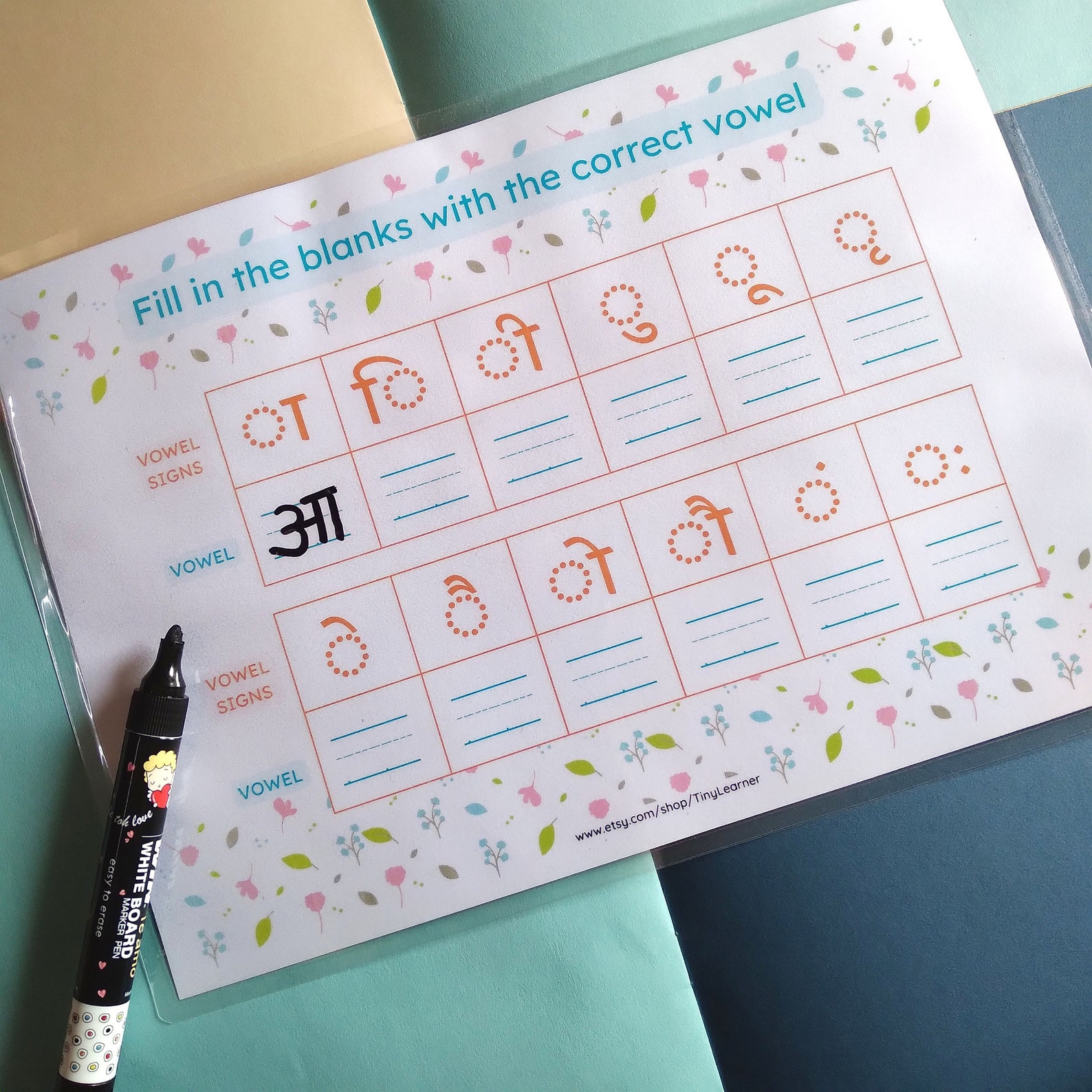 Printable Hindi Matra Practice Worksheet, Hindi Swar Vowel Sign, Hindi ...