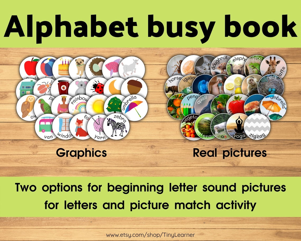 Printable Letter Matching Activity for Kids, Beginning Sound Picture ...