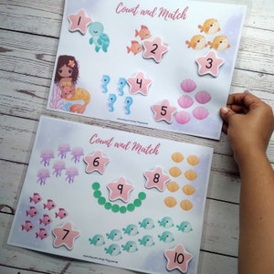 Printable Mermaid Theme Busy Book Toddler Busy Book Under - Etsy