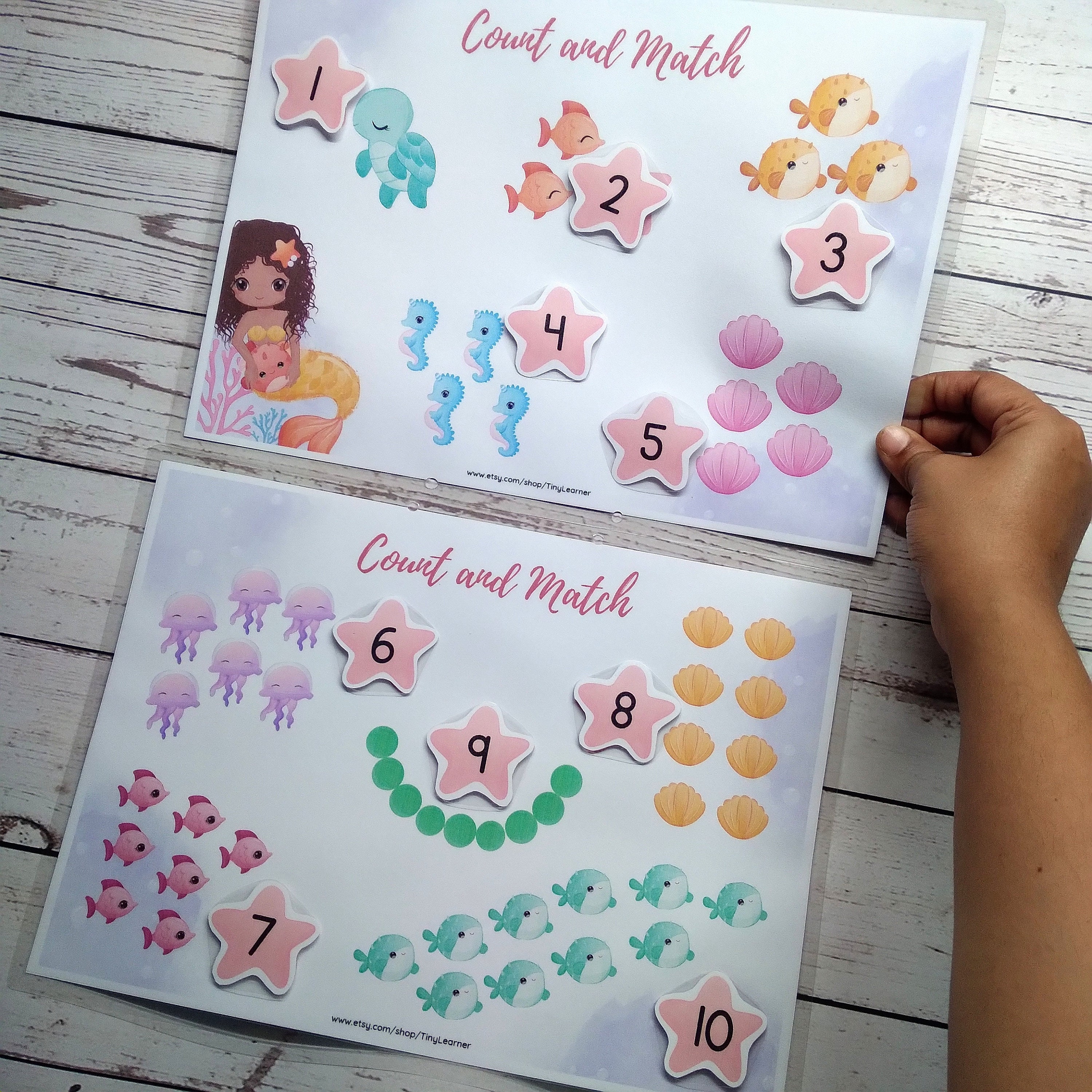 Printable Mermaid Theme Busy Book Toddler Busy Book Under - Etsy