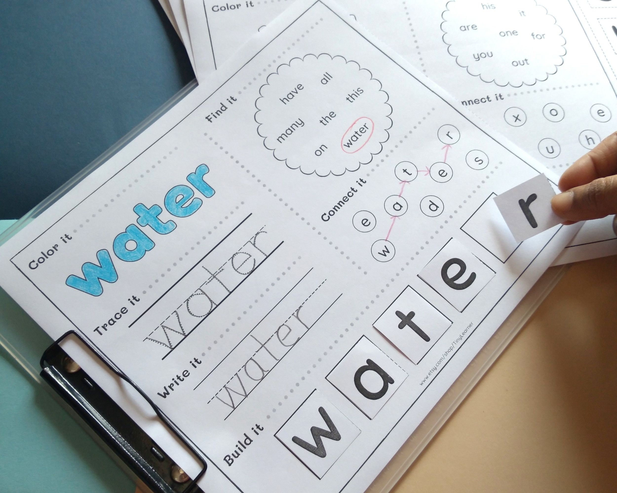 Fry's First 100 Sight Word Worksheets, Printable Sight Word Activity ...