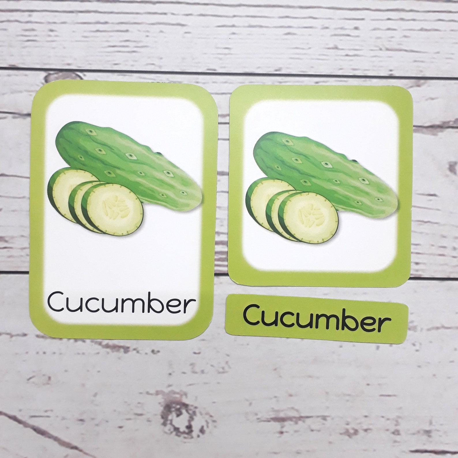 VEGETABLES Flashcard Food Group Montessori Flashcards - Etsy