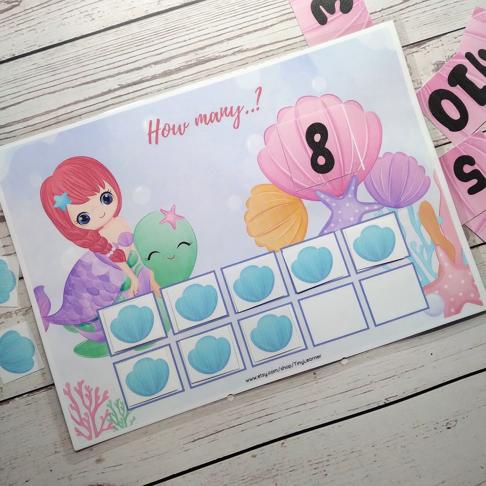 Printable Mermaid Theme Busy Book Toddler Busy Book Under - Etsy