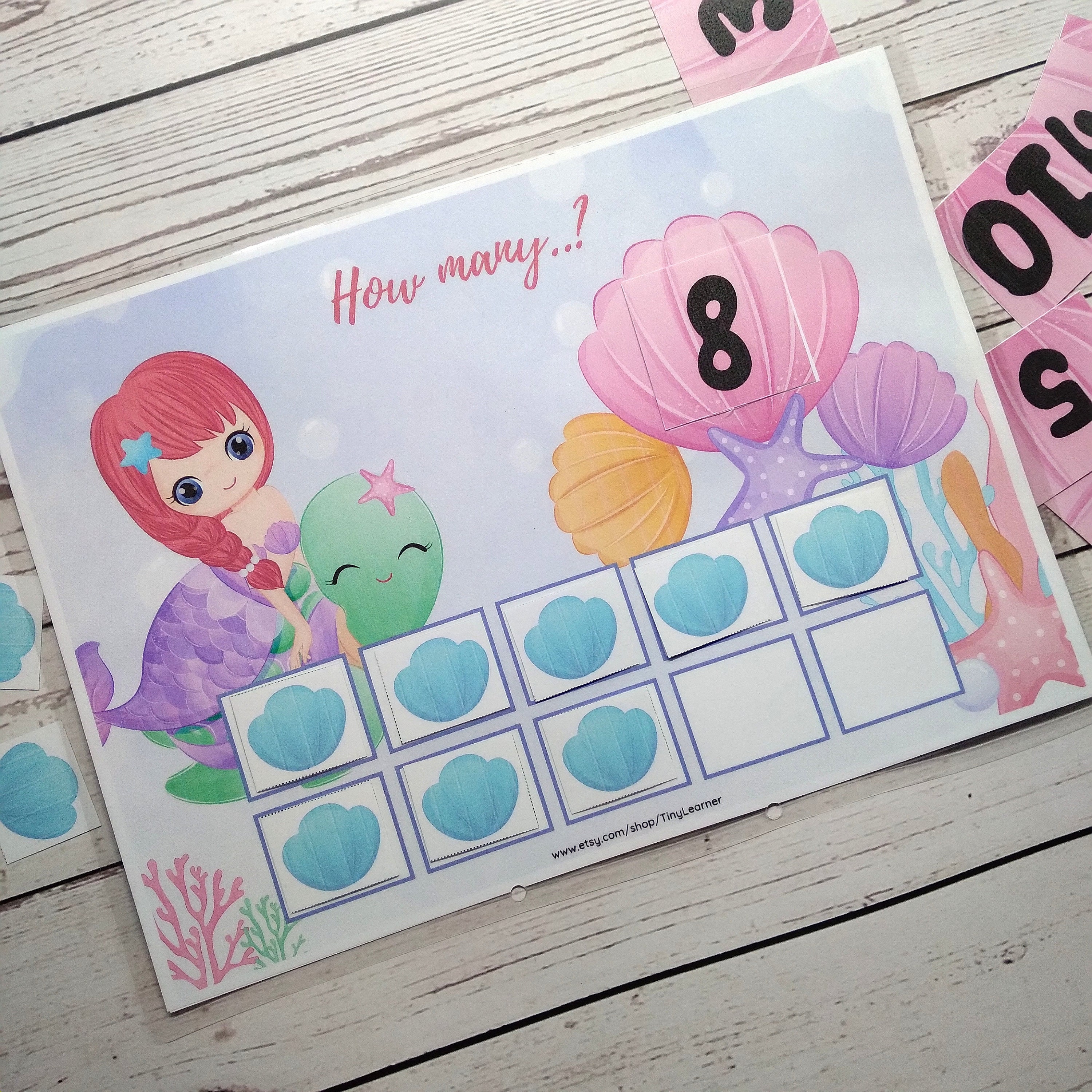 Printable Mermaid Theme Busy Book Toddler Busy Book Under - Etsy