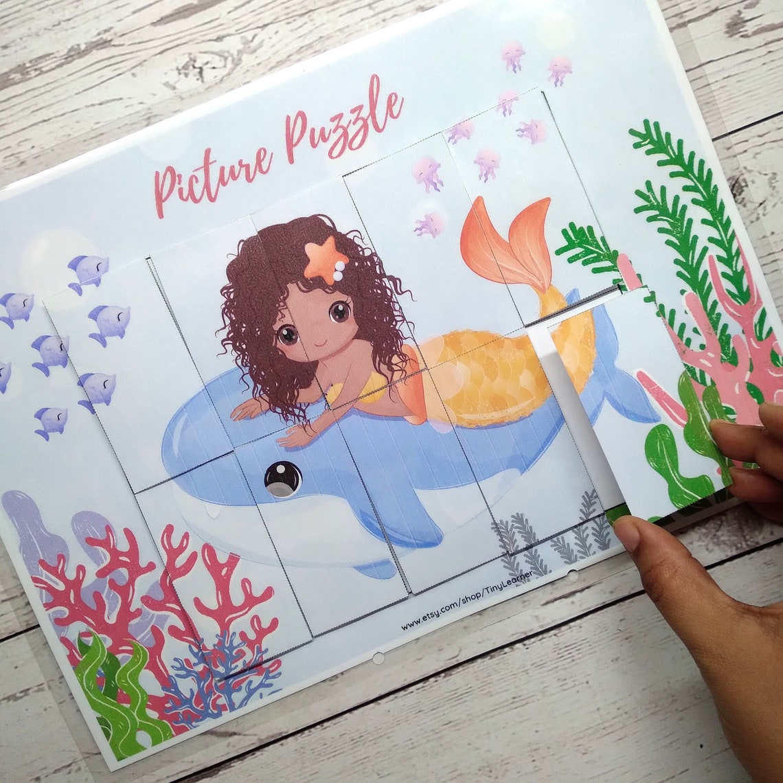 Printable Mermaid Theme Busy Book Toddler Busy Book Under - Etsy