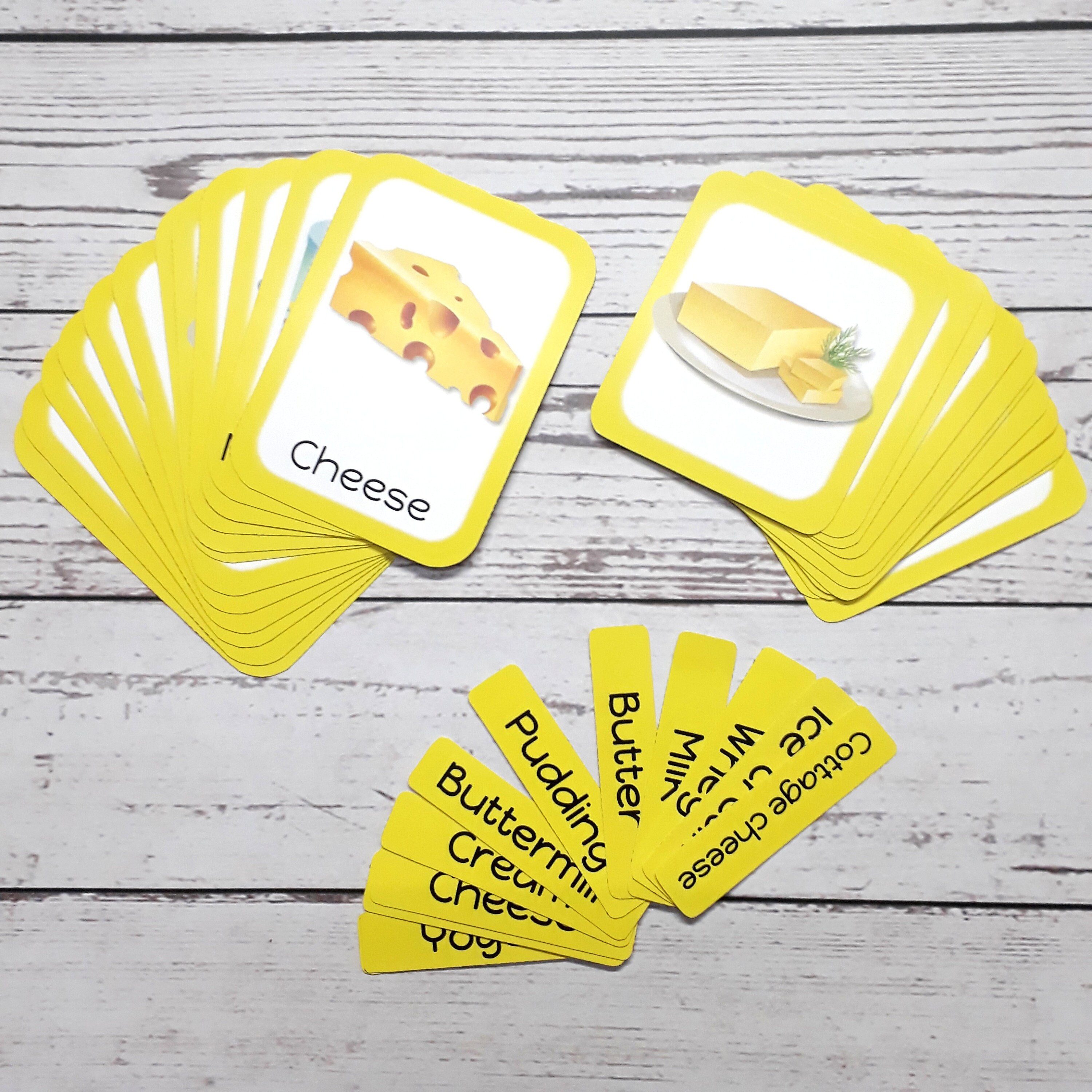 Dairy Food Flashcard, Food Group,montessori Flashcard, Food Flashcard ...