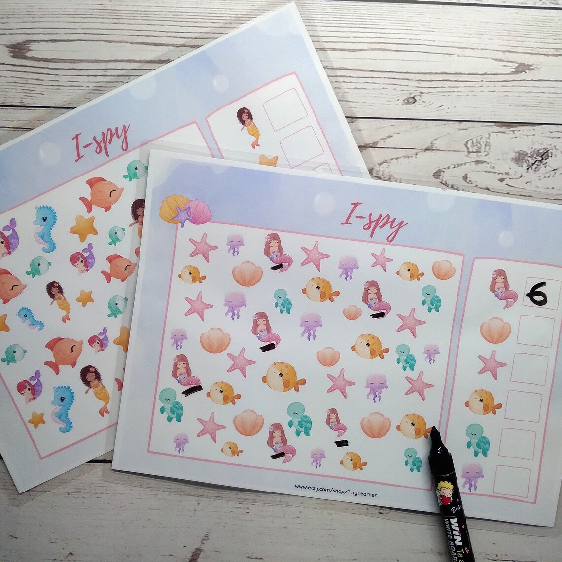 Printable Mermaid Theme Busy Book Toddler Busy Book Under - Etsy