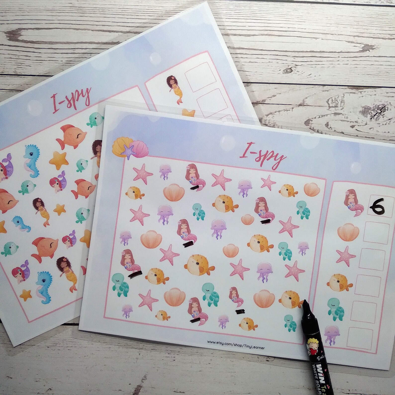 Printable Mermaid Theme Busy Book Toddler Busy Book Under - Etsy