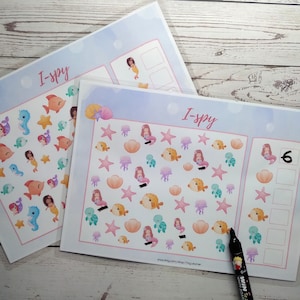 Printable Mermaid Theme Busy Book Toddler Busy Book Under - Etsy