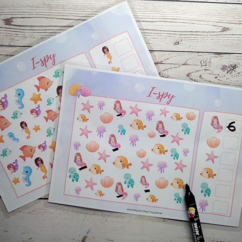 Printable Mermaid Theme Busy Book Toddler Busy Book Under - Etsy