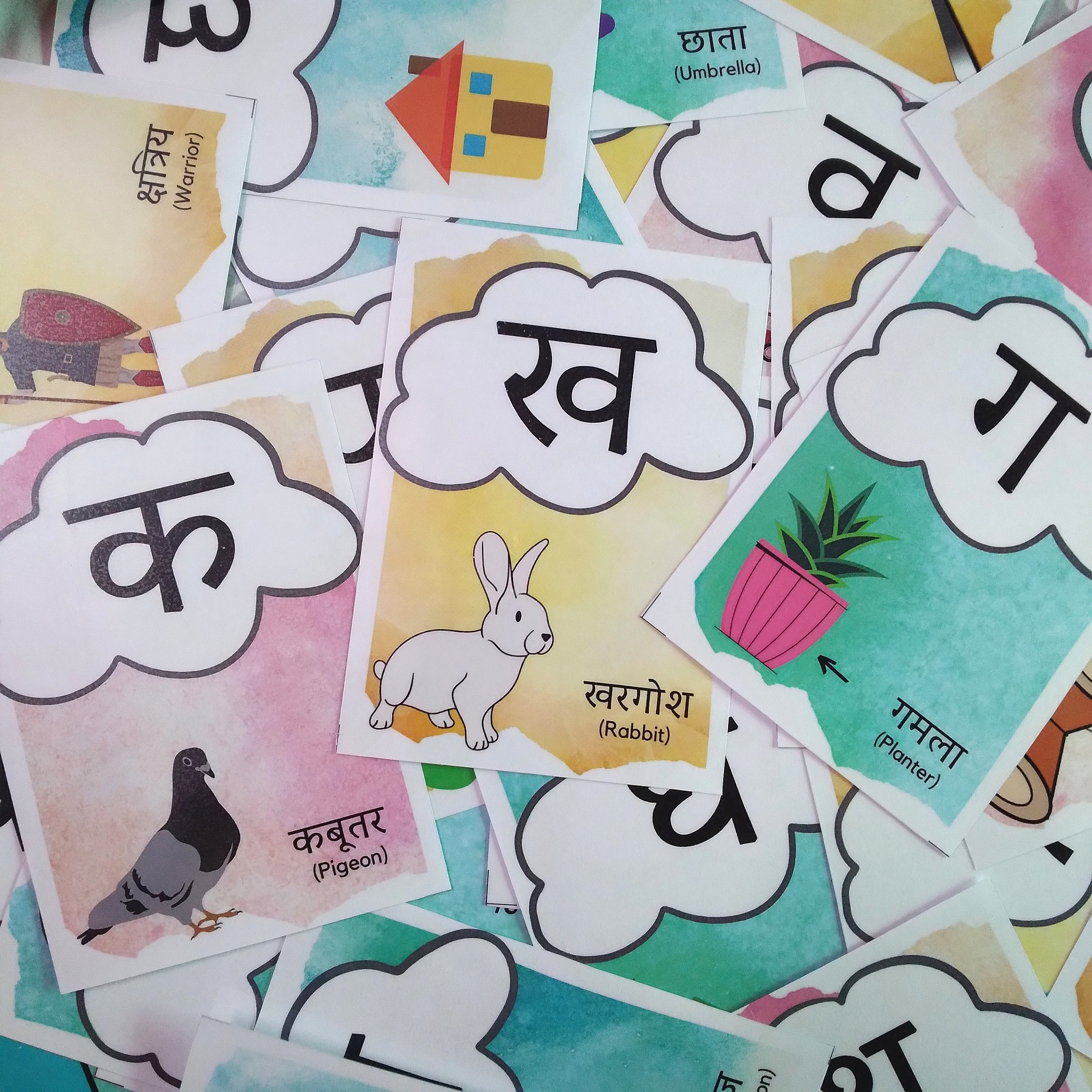 Hindi Varnamala Poster, Swar Vyanjan Flashcard, Homeschooling ...