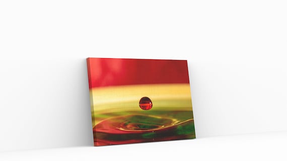 Water Drop Print of Red Water Splashes. Buy Now | Etsy
