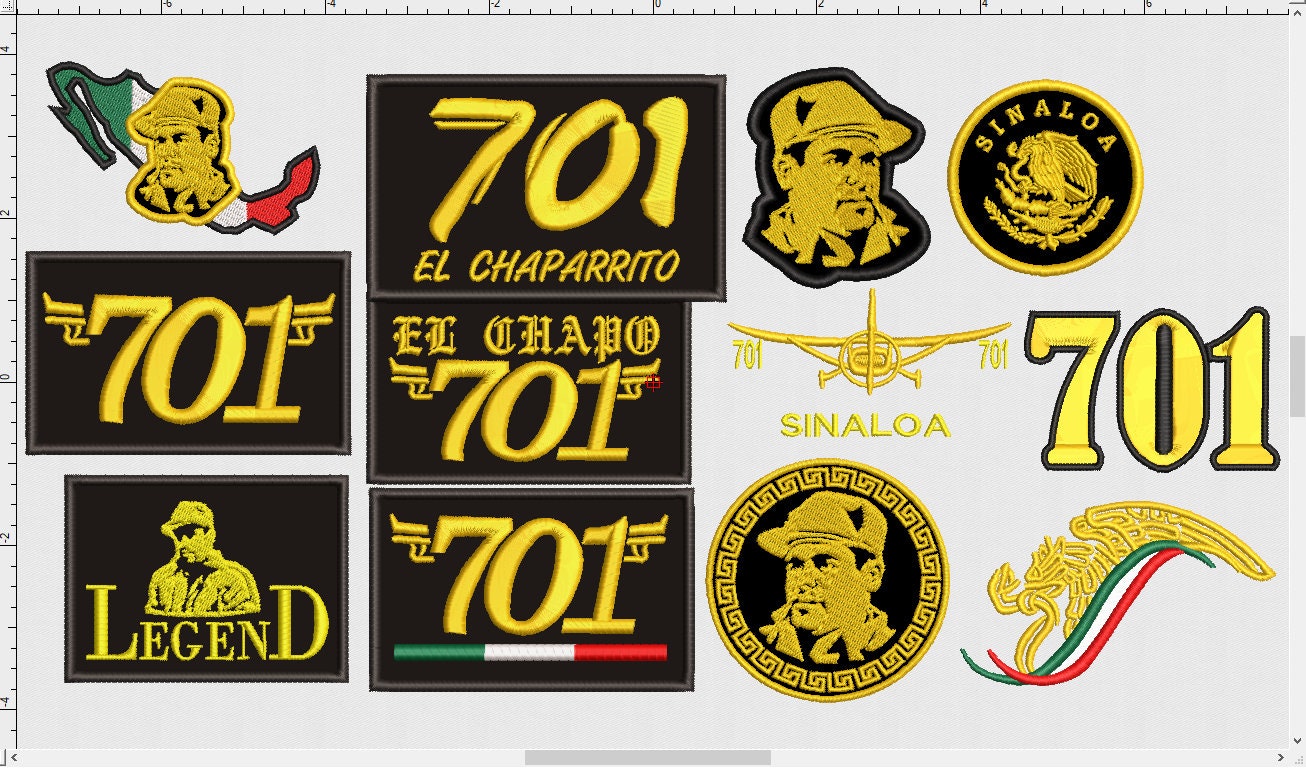701 Diseños De Bordado EL CHAPO - Etsy Australia