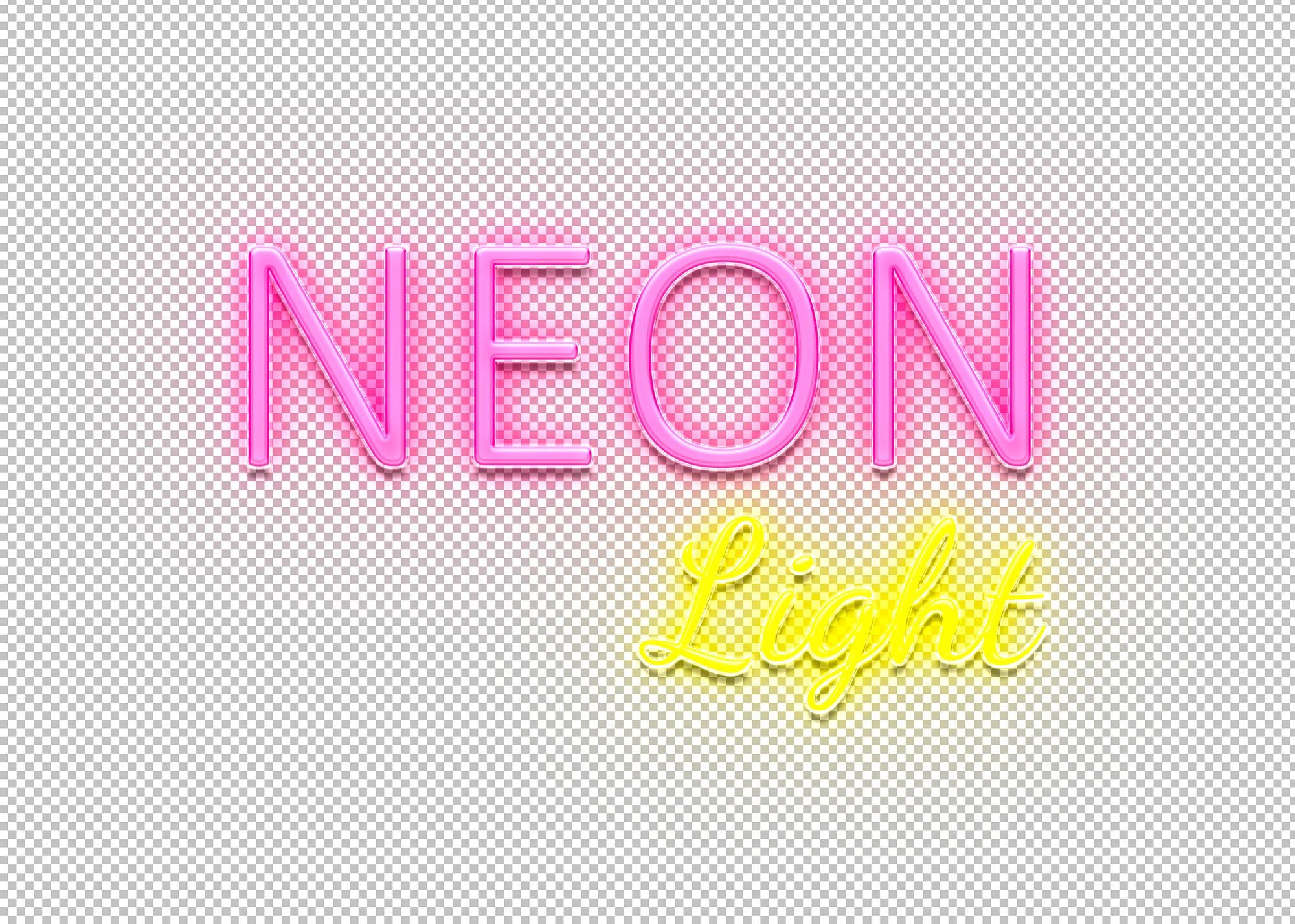PSD Neon Text Effect | Custom Text | 3D Text | 3D Font | Text Effect ...