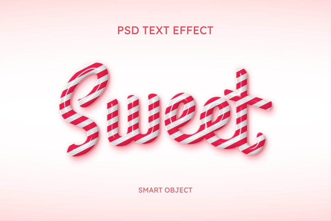Sweet Text Effects, Sweet Text Style Effect, Smart Object - Etsy