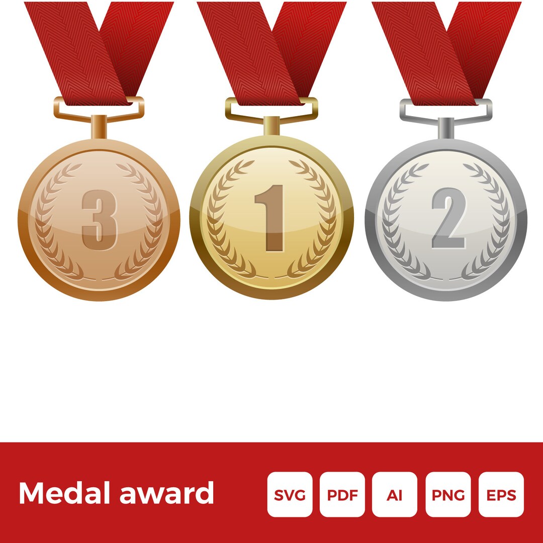 Medal Award SVG, Award Png, Medal Eps, Medal Pdf - Etsy