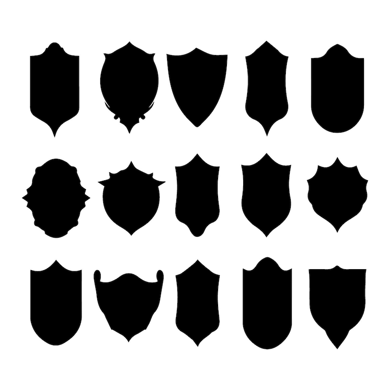 65 Badge Shape Set SVG, Badge Shape EPS, Badge Shape AI, Badge Shape ...