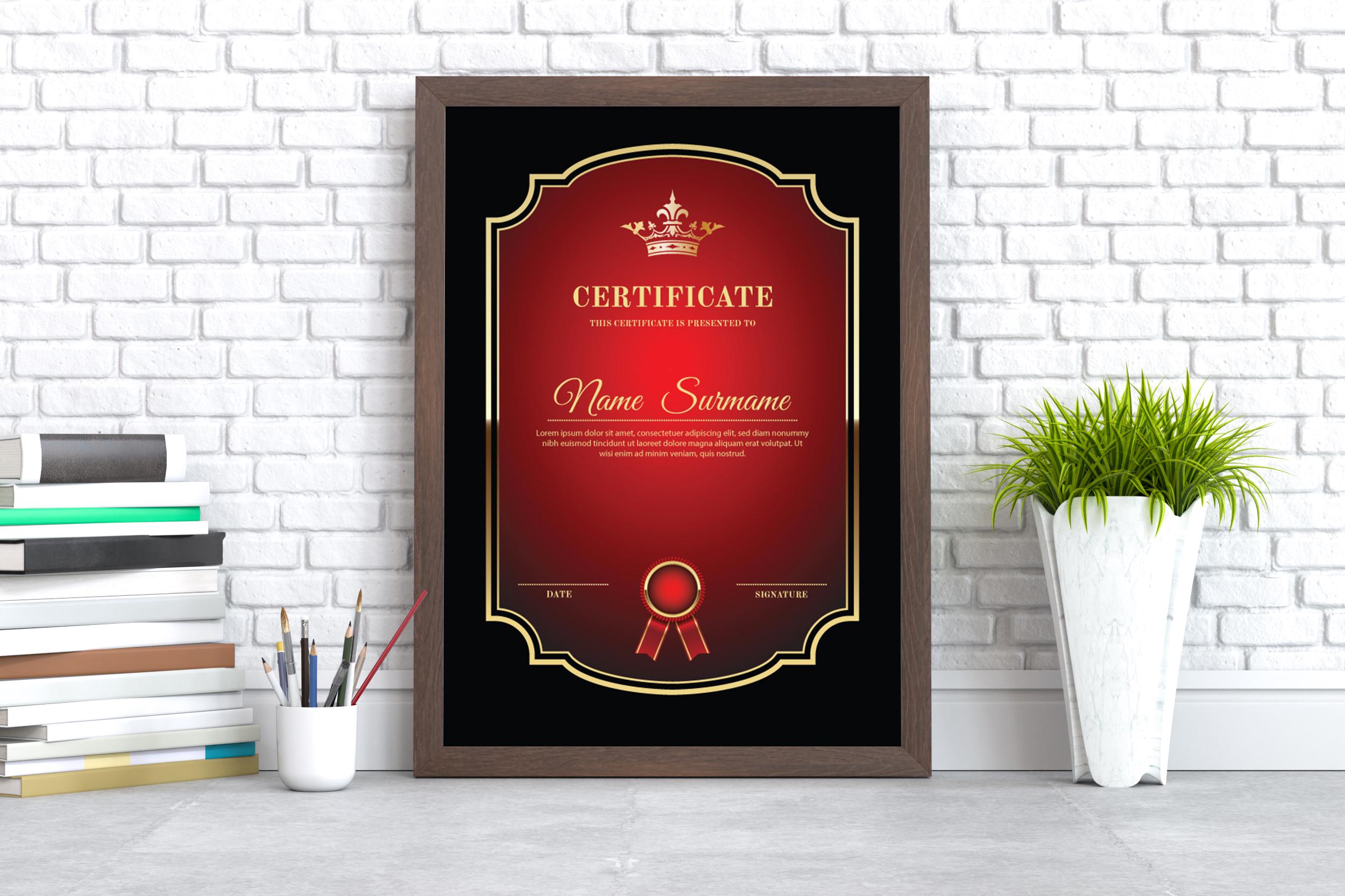 Editable Certificate Template PDF| EPS| Ai, Diploma, Award, Achievement ...