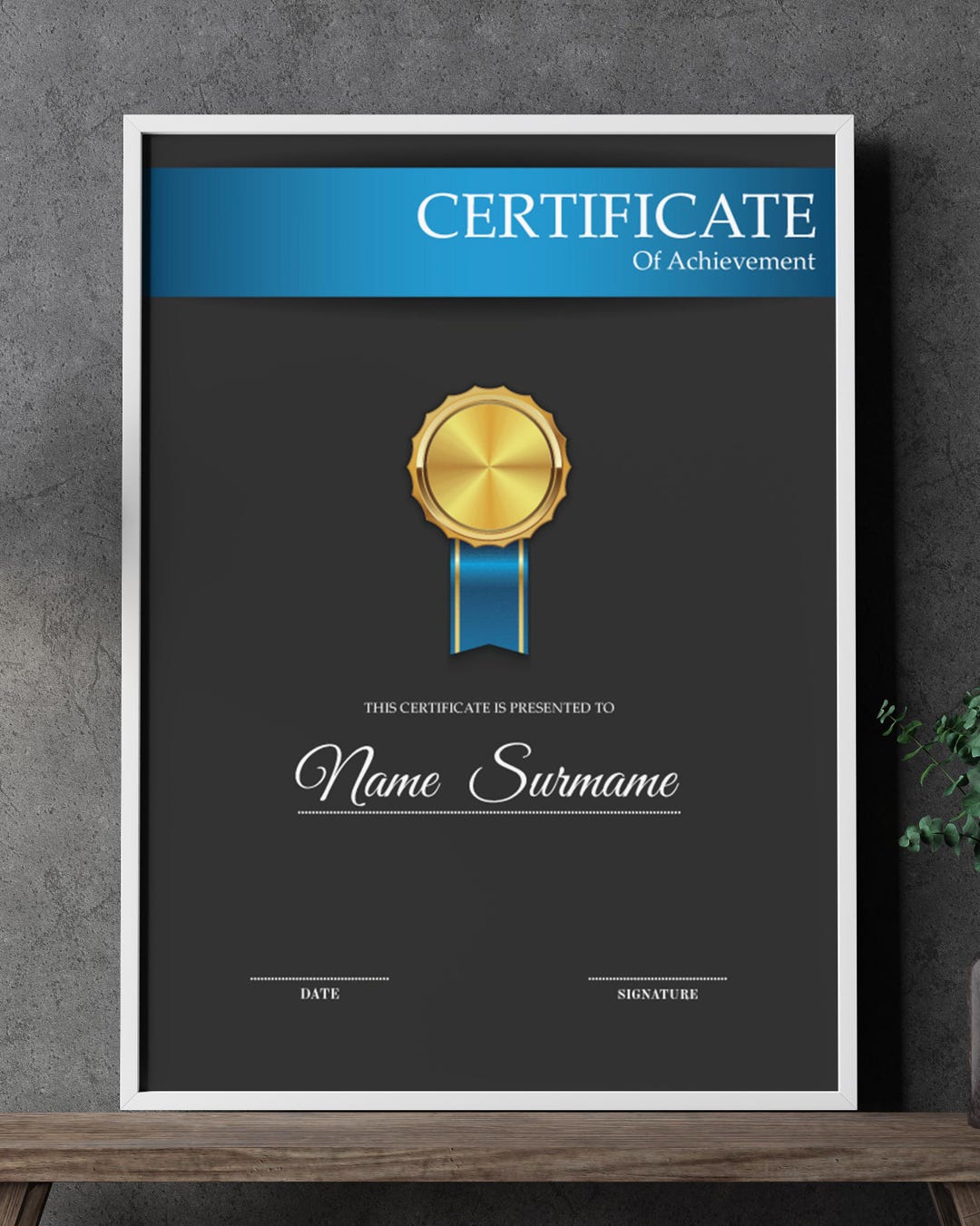 Editable Certificate Template PDF| EPS| Ai, Diploma, Award, Achievement ...