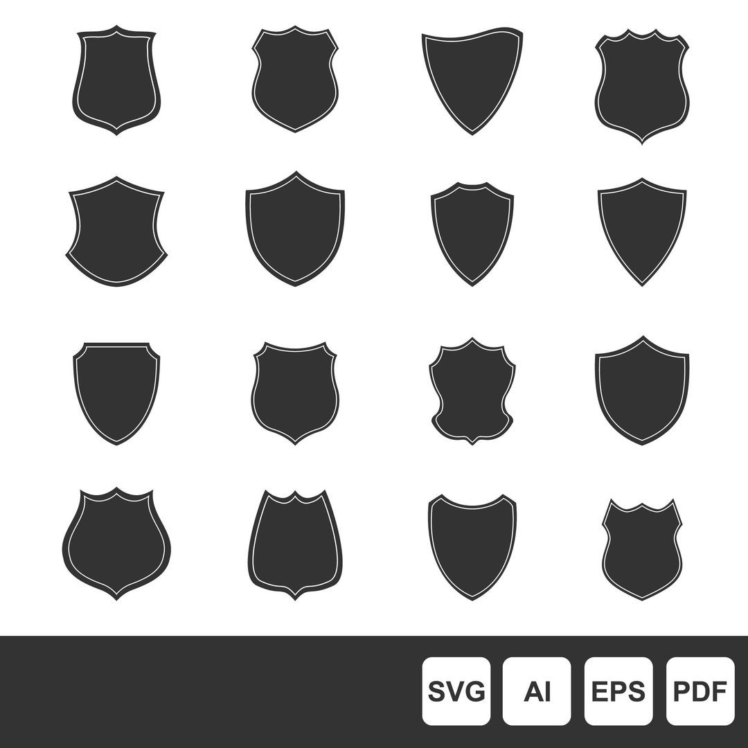 Badge Shape Set SVG, Badge Shape EPS, Badge Shape AI, Badge Shape ...