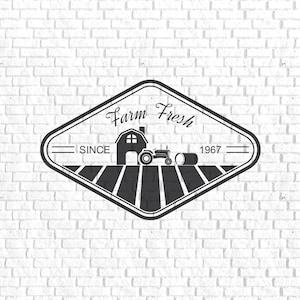 Set of Retro Farm Fresh Logos, Farm Fresh Logosvg, Farm Fresh PNG, Farm ...