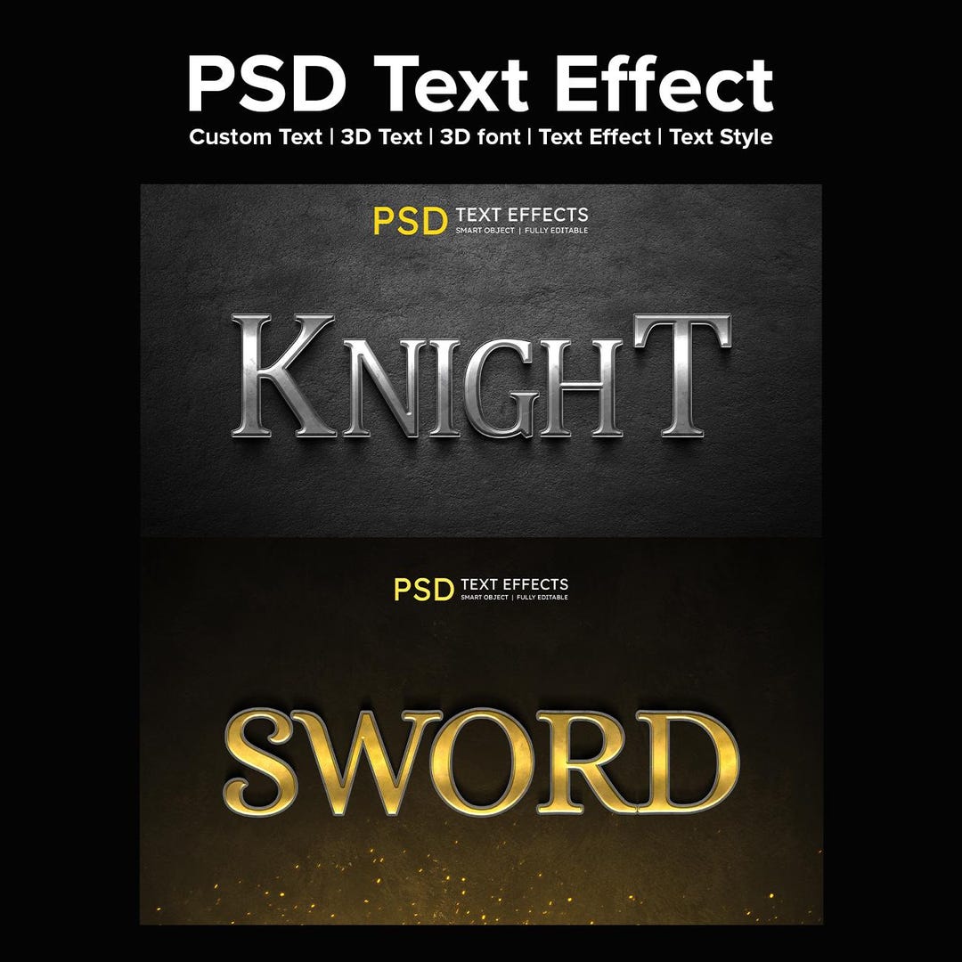 2 Text Effect | Custom Text | 3D Text | 3D Font | Text Effect | Text ...