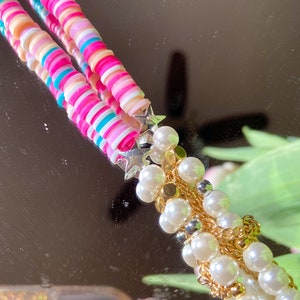 Preppy Beaded Star Friendship Bracelet Set for Best Friends, Clay ...