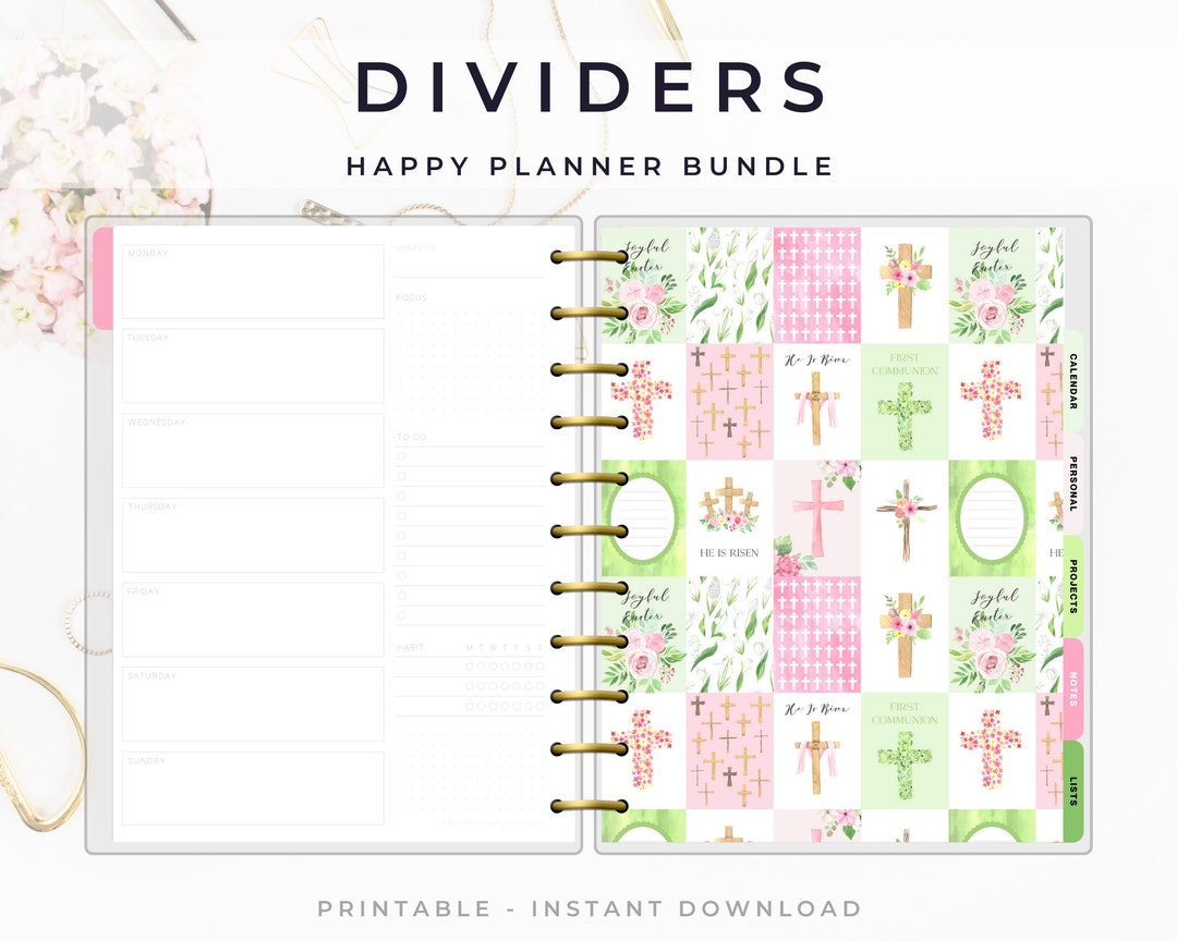 Faith Dashboards, Planner Dividers, Prayer, Printable for Planners ...