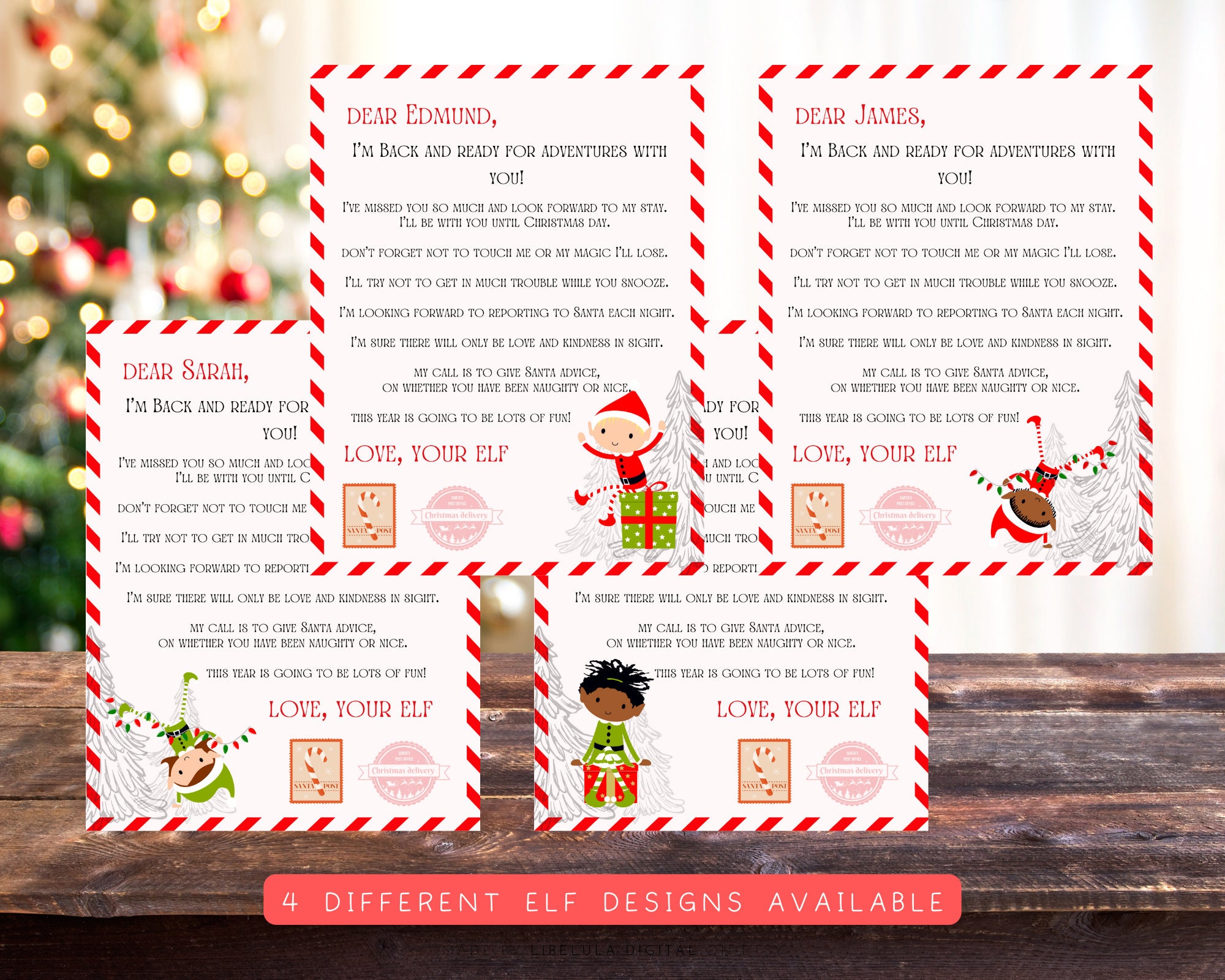 Editable Elf I'm Back Lette, Letter Christmas, Elf Welcome Christmas ...