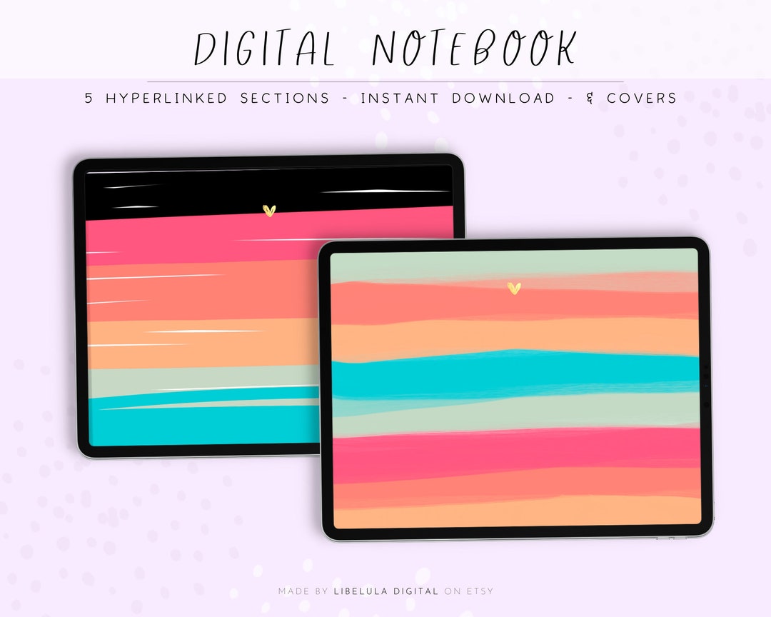 Digital Notebook Covers / Digital Planner, Beautiful Notebook, Journal ...