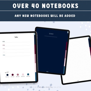 Digital Notebook Bundle, Goodnotes Notebook Cover, Notability Notebook ...