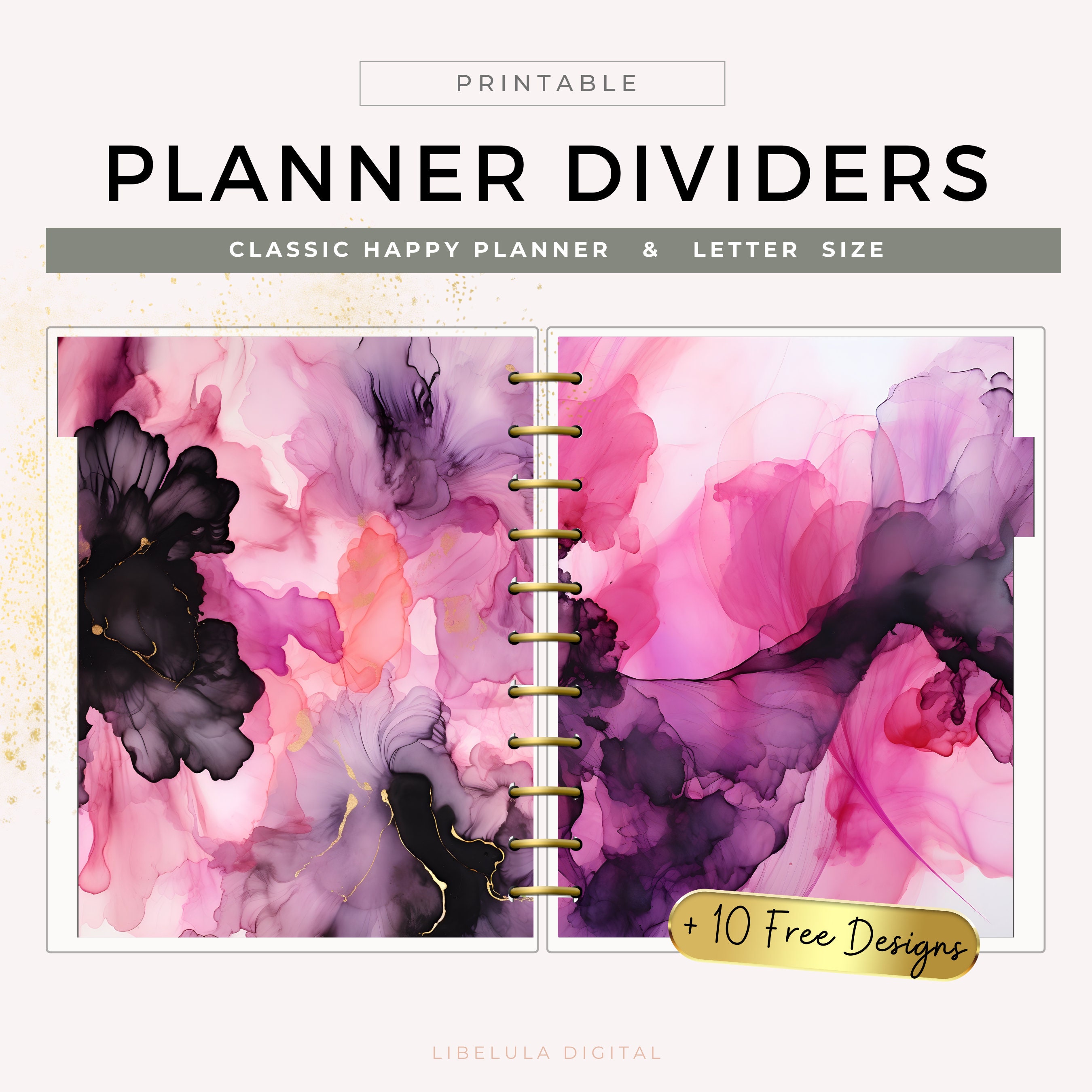 Printable Planner Dividers for the Happy Planner, Witch Dashboard ...