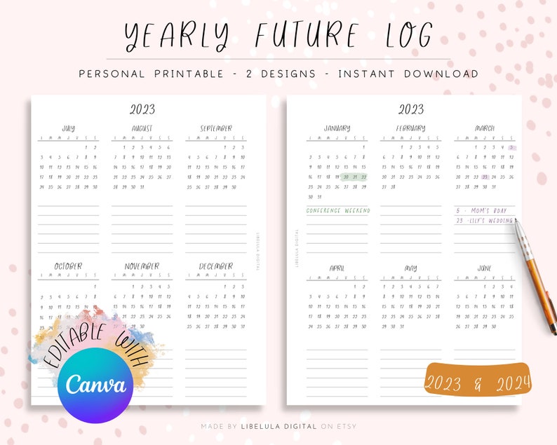 Editable Classic Happy Planner Printables With Canva - Etsy
