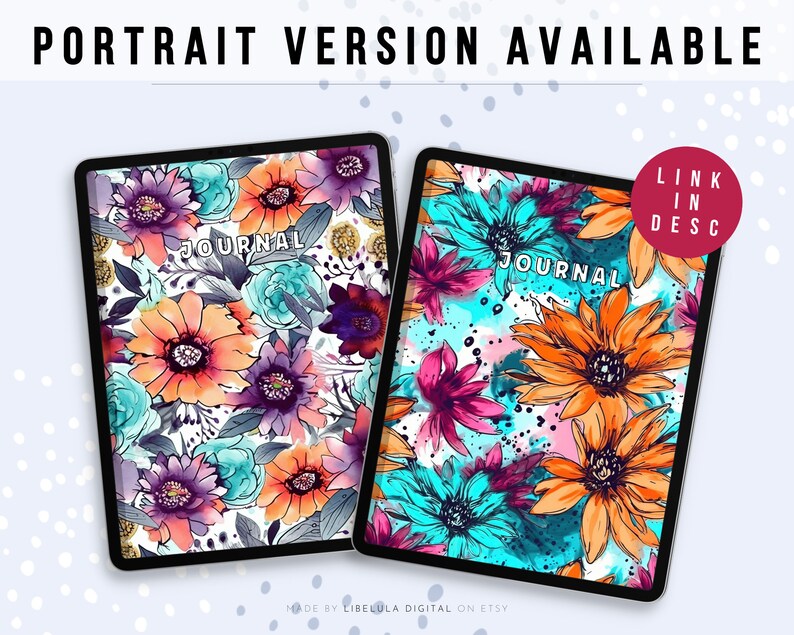 Goodnotes Notebook Cover Horizontal Digital Planner for Ipad - Etsy