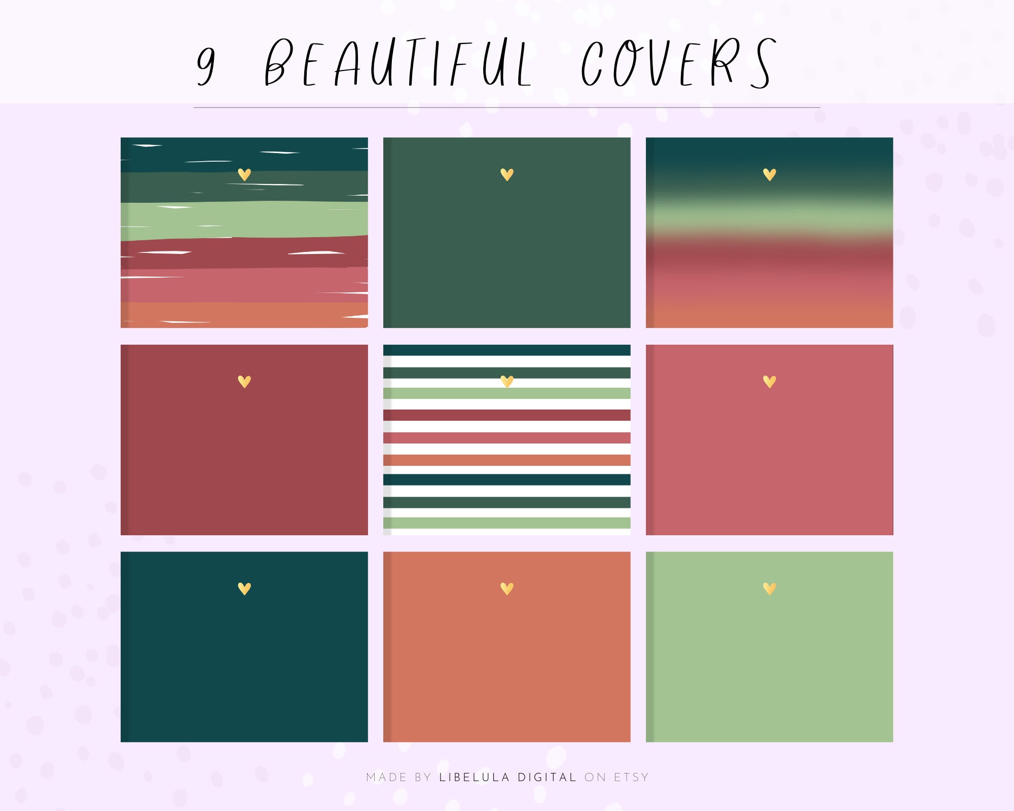 Horizontal Digital Notebook Covers for Planners and Notebooks ...