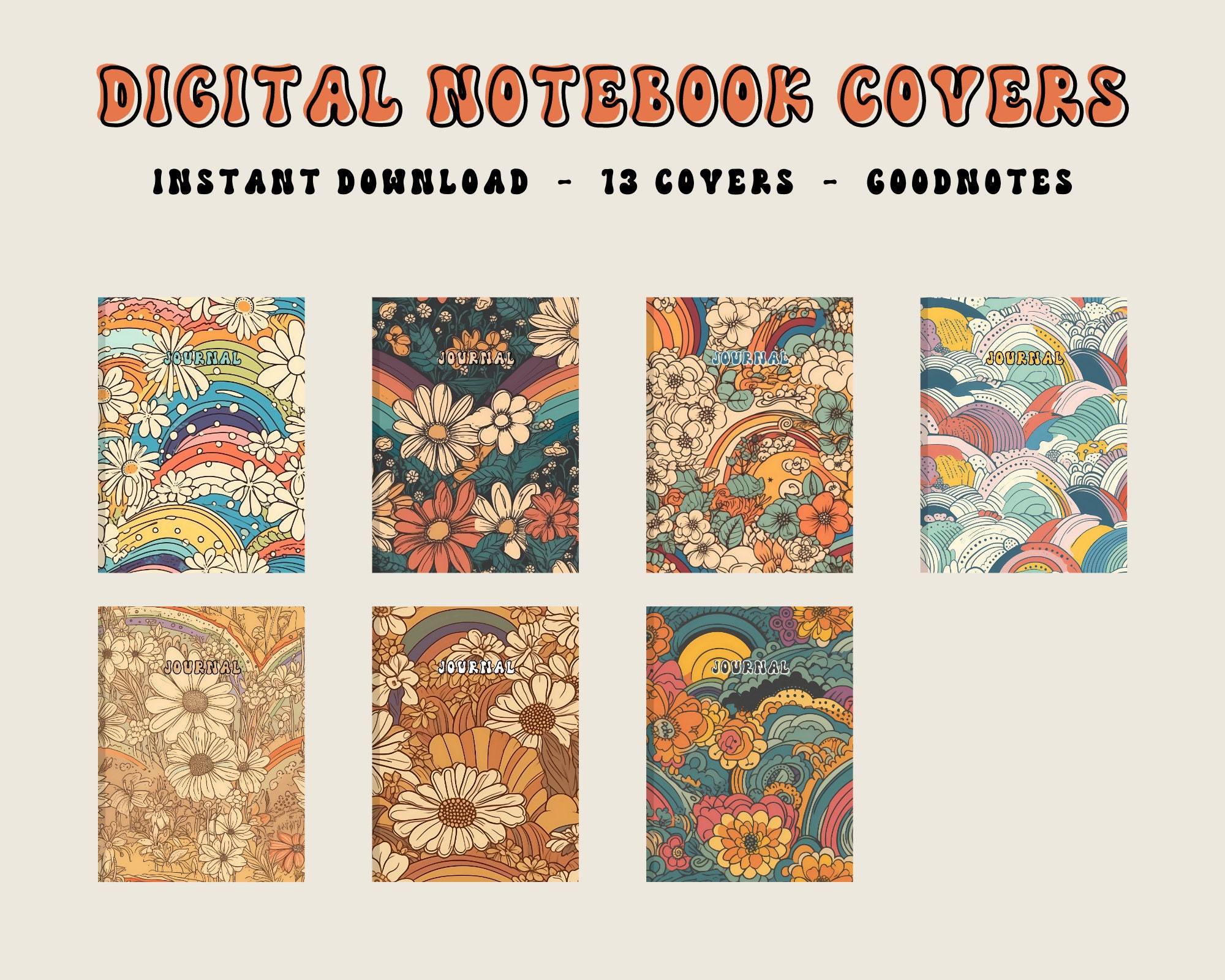 Goodnotes Notebook Cover Digital Planner for iPad Composition Notebook ...