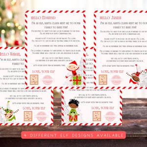 Editable Elf Arrival Lette, Letter Christmas, Elf Welcome Christmas Elf ...