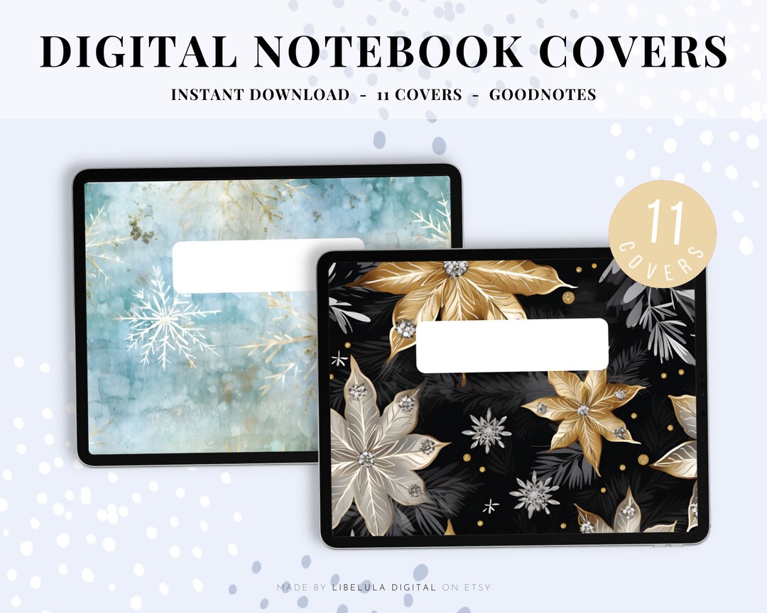 Winter Goodnotes Notebook Cover Horizontal Digital Planner for iPad ...