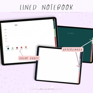 Horizontal Digital Notebook Covers for Planners and Notebooks ...
