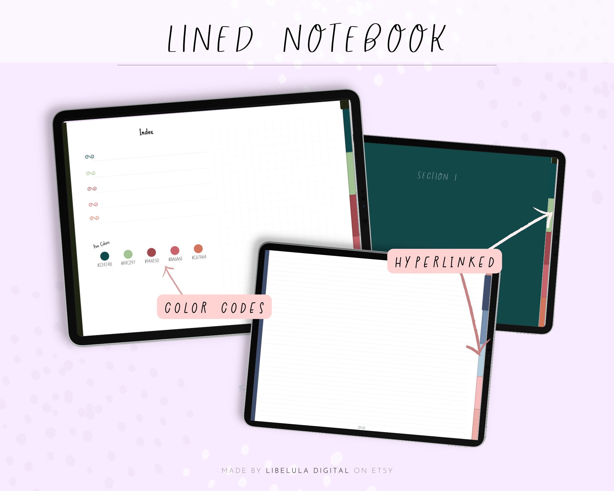 Horizontal Digital Notebook Covers for Planners and Notebooks ...